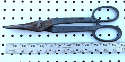 Vintage 13" Wiss V-19 Metal Cutting Tin Snips Sheet Heavy Duty Shears ...