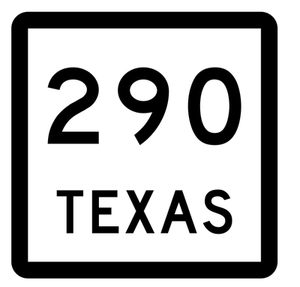 Texas State Highway 290 Sticker Decal R2585 Highway Sign | eBay