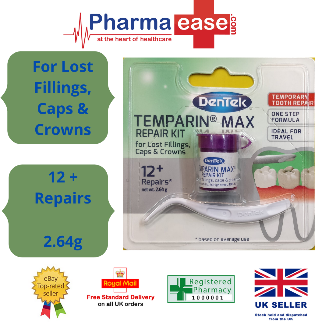 DenTek Strong Teeth Tooth Repair Dental Cement Cavity Filling Kit ...