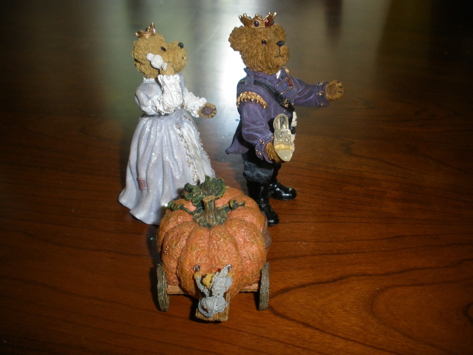 Boyds Shoebox Bears Cinderellie Cinderella, King, Pumpkin Set of 3 ...