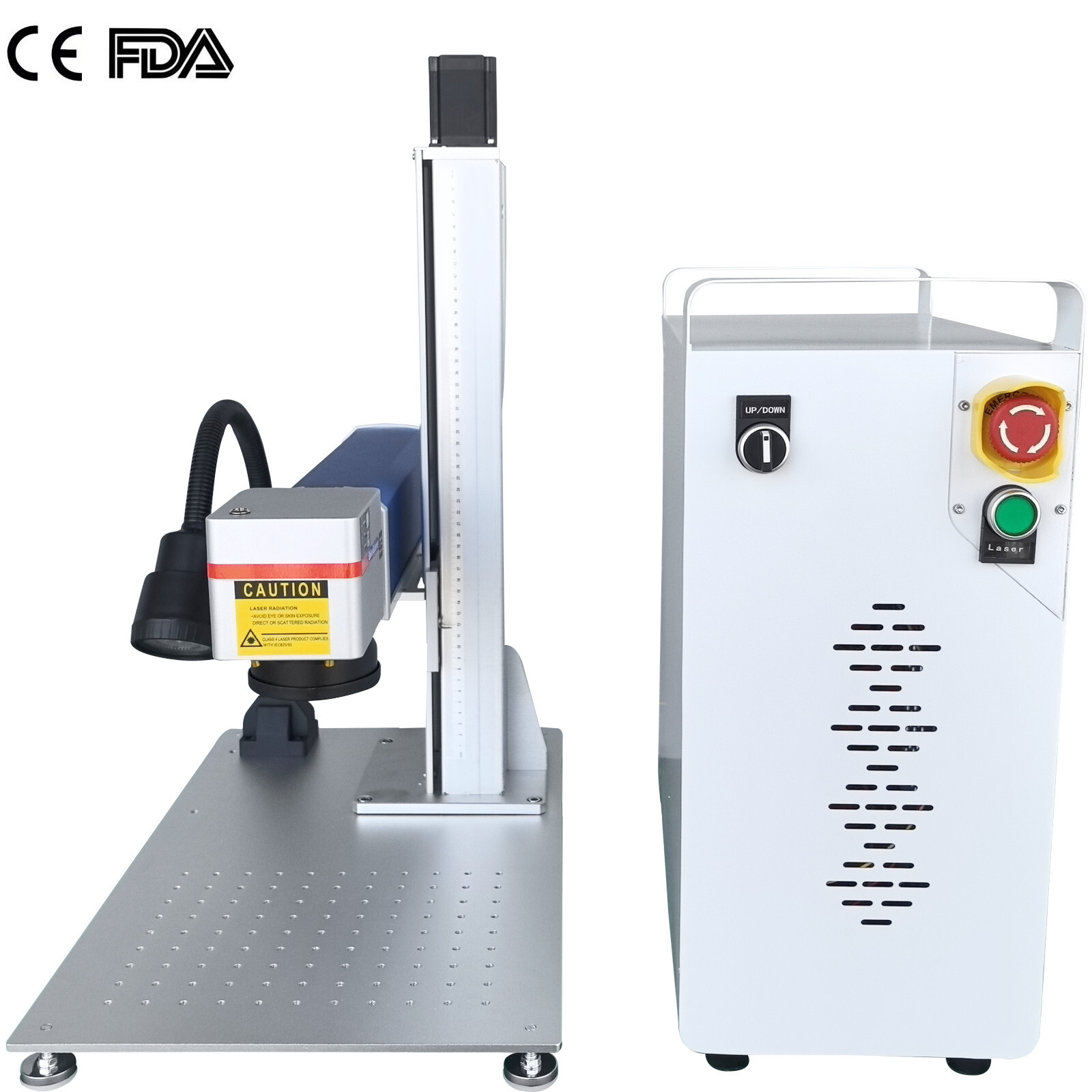 Raycus Metal Steel Fiber Laser Engraver 50W Electric Lifting Laser ...