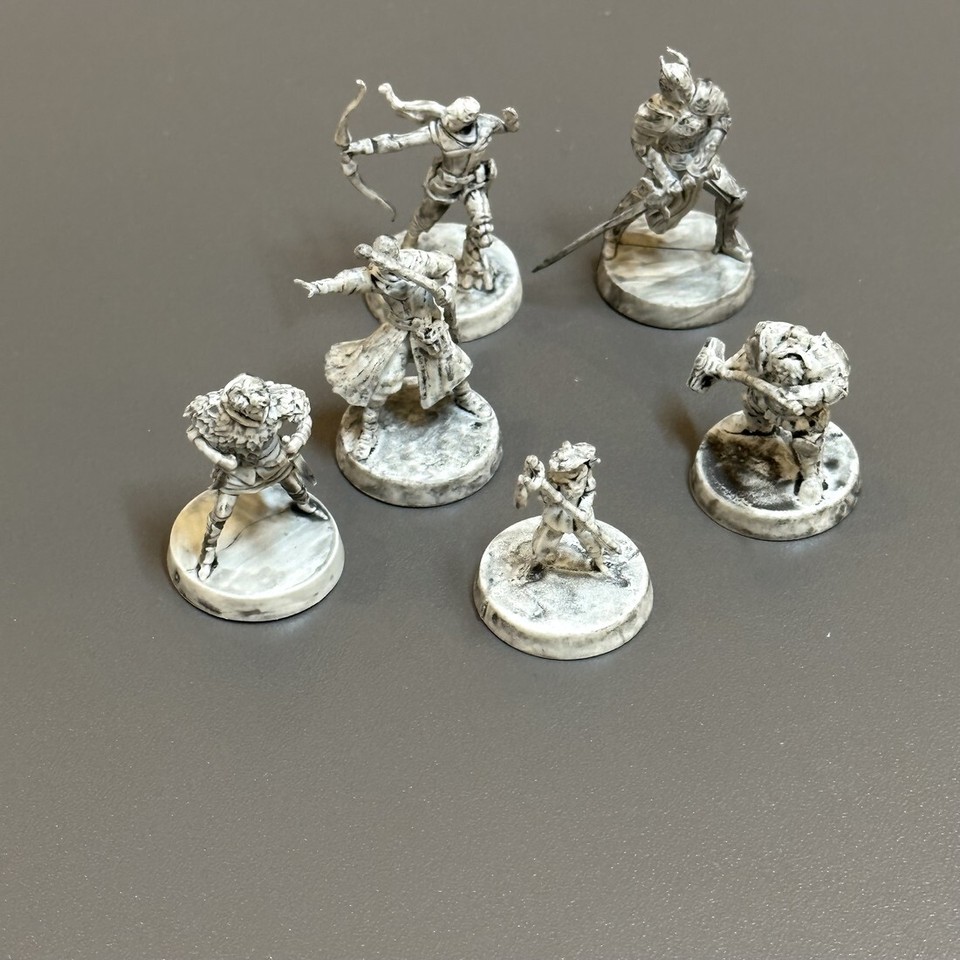 6X Heroes Warriors Miniatures DND Dragonlance Dungeons & Dragons Board ...