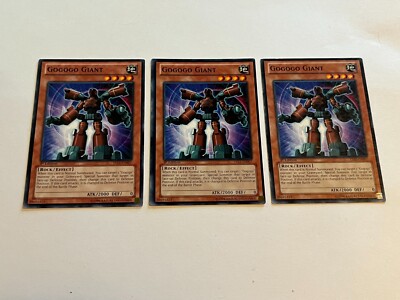3X Gogogo Giant - YS12-EN007 x3 Yugioh Yu Gi Oh! 3 Playset 1st Edition ...