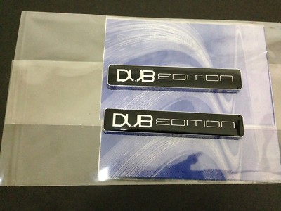 2x Chrome DUB Edition Emblem Badge | eBay
