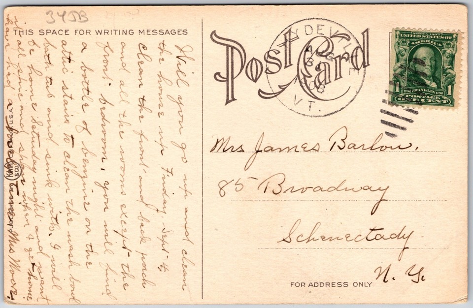 1908 Marble Quarry Rutland Vermont VT Drilling Stones Mining Posted ...