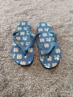 Notre Dame Fighting Irish Flip Flops Shoes Unisex Men's Size 12 / Women ...