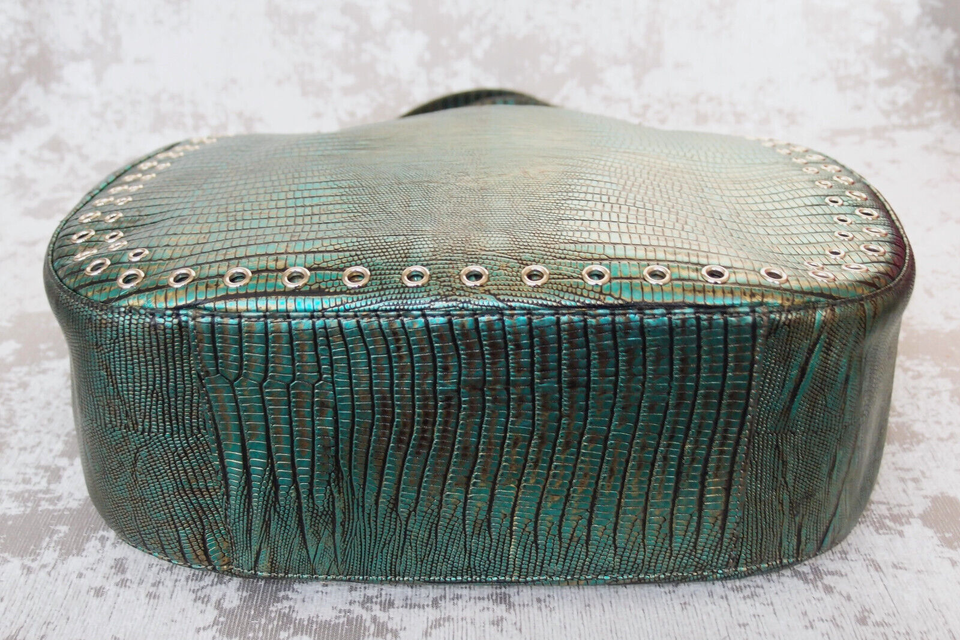 Brahmin MARIANNA in EMERALD MOA Leather Purse Handbag ️RARE ️ Pattern ...