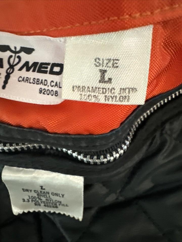 VTG Dyna Med EMT Paramedic Jacket Patches SZ LARGE Burt Reynolds ...