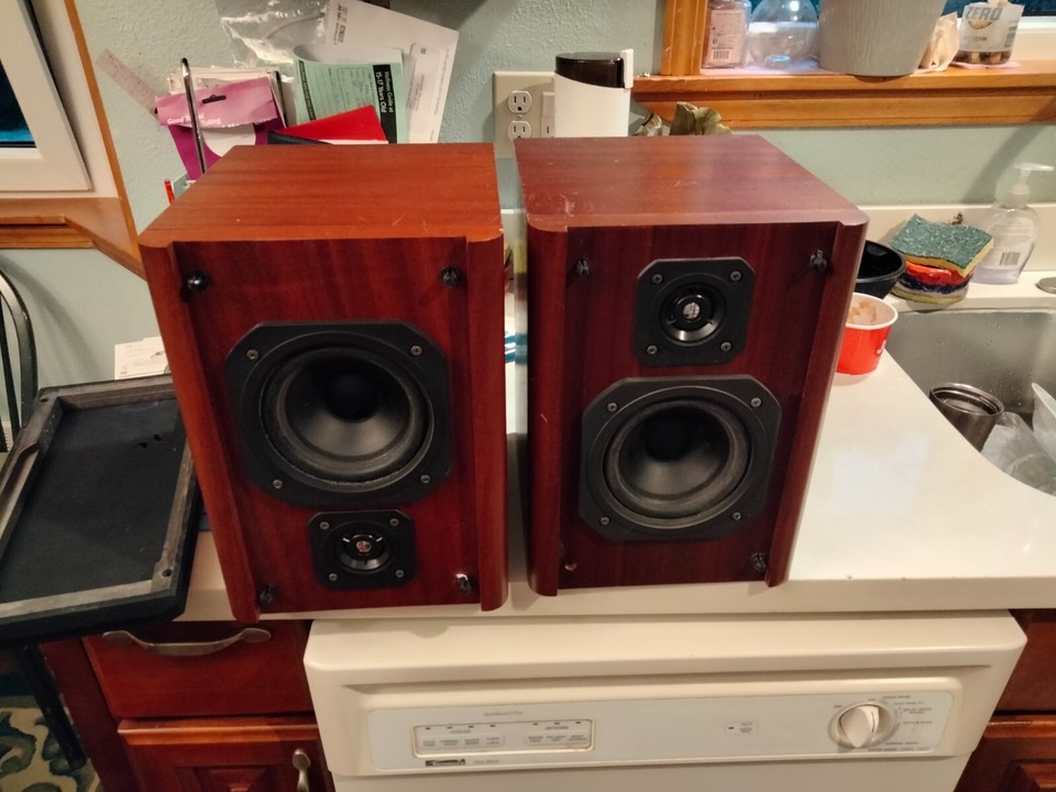 Baltek - Baltic Model 30 Teak Wood Set Book Shelf Speakers 100 watts ...