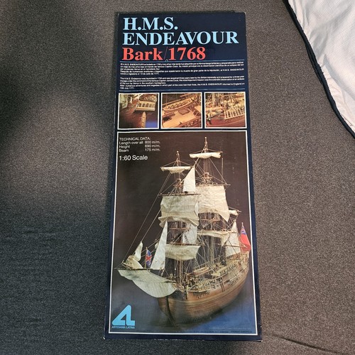 Artesania HMS Endeavor Bark 1768 1/60 Scale Captain Cook's Ship Boat ...