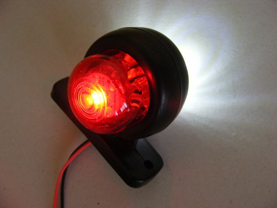 4x Side Marker LED Outline RW 24V Lights for Truck MAN Scania Volvo ...