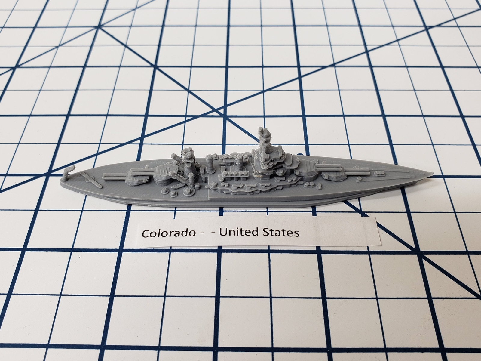 Battleship - Colorado - 1942 Variant - US Navy - Wargaming - Axis and ...