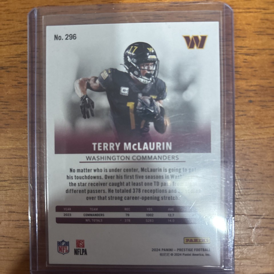 Terry Mclaurin 2024 Prestige Xtra Points Platinum /10 | eBay