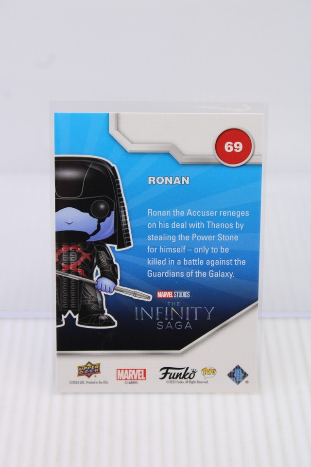 A7 Upper Deck Funko Pop Card Marvel Ronan 69 Platinum Insert | eBay