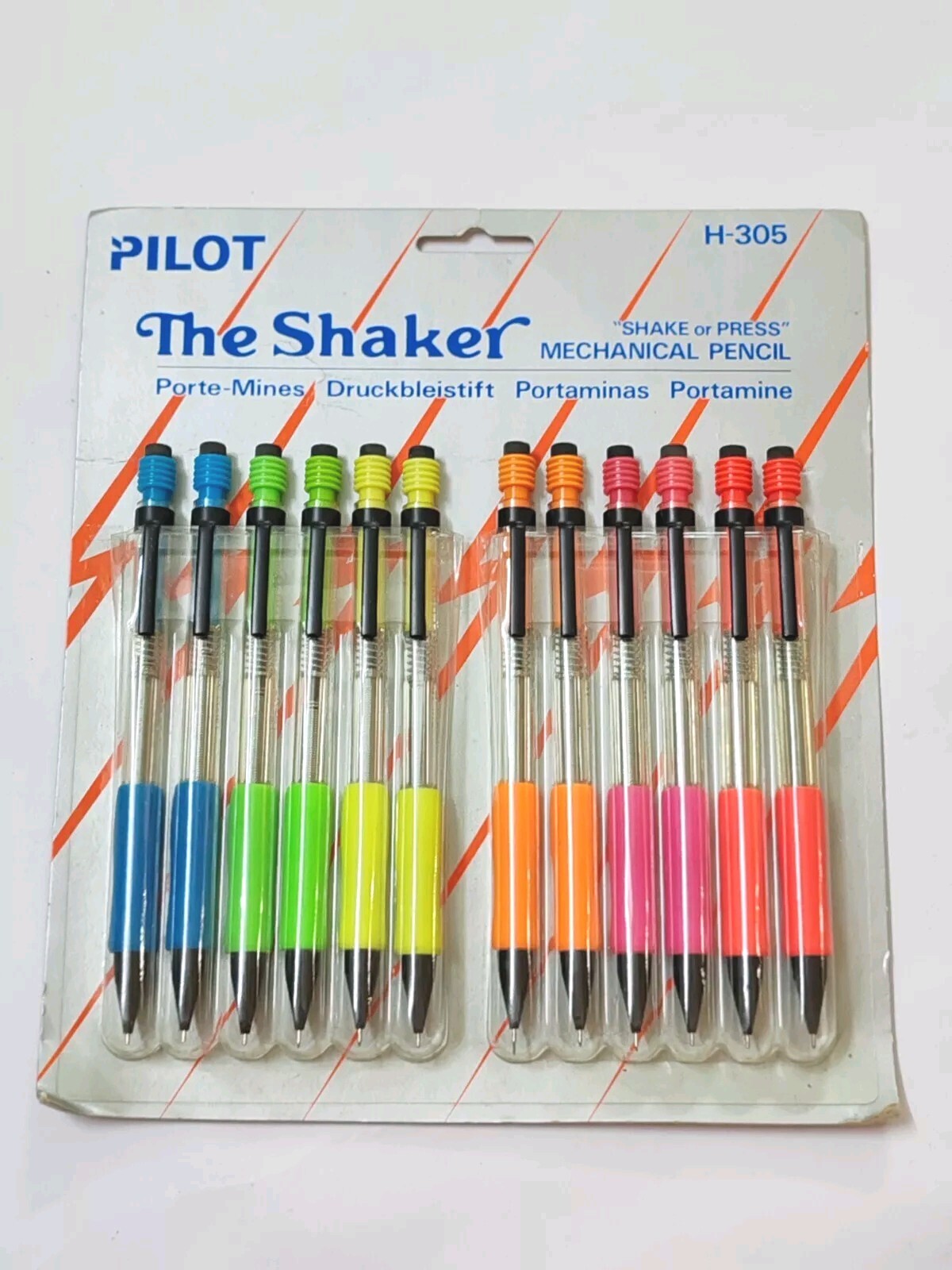 Pilot Shaker H-305 Vintage New 12 Meachanical Pencil Rare Set Multi ...