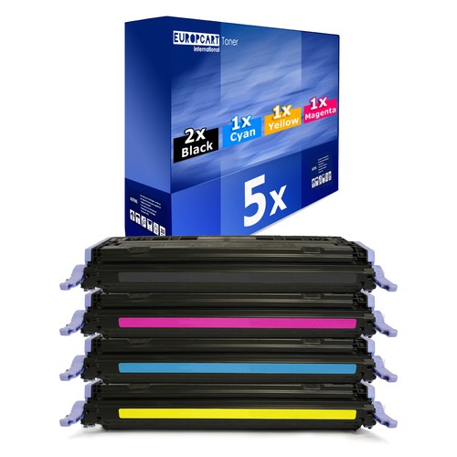 5x Europcart Cartridge Compatible for HP CP-2600 Color 2605-DN 2600-N ...