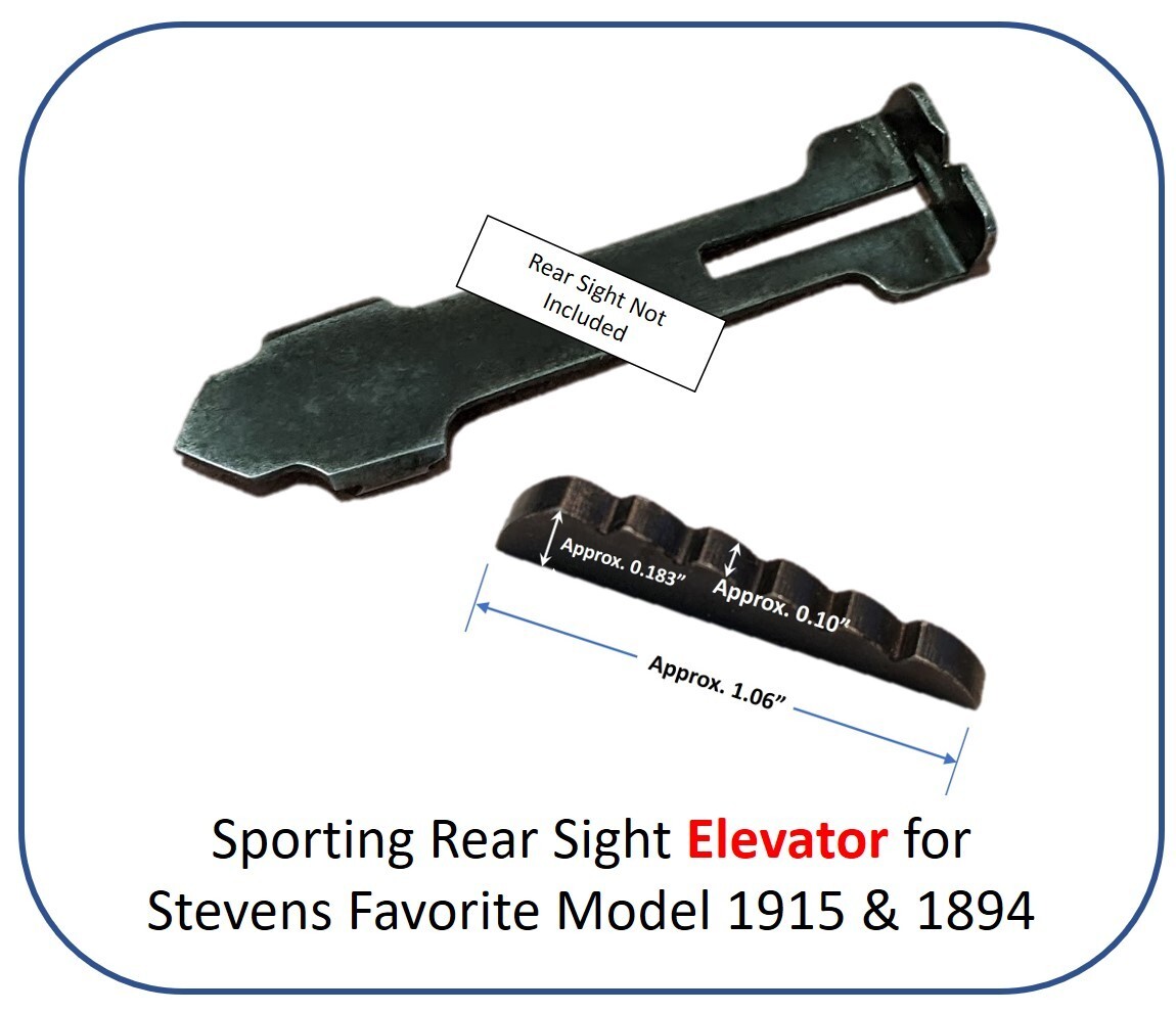 Sporting Rear Sight Elevator for Stevens Favorite Models 1915 & 1894 | eBay