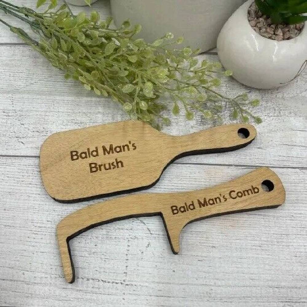 Gag Gift Comb for Bald Man, Joke Gift for Men's Hair Loss,Hairless ...