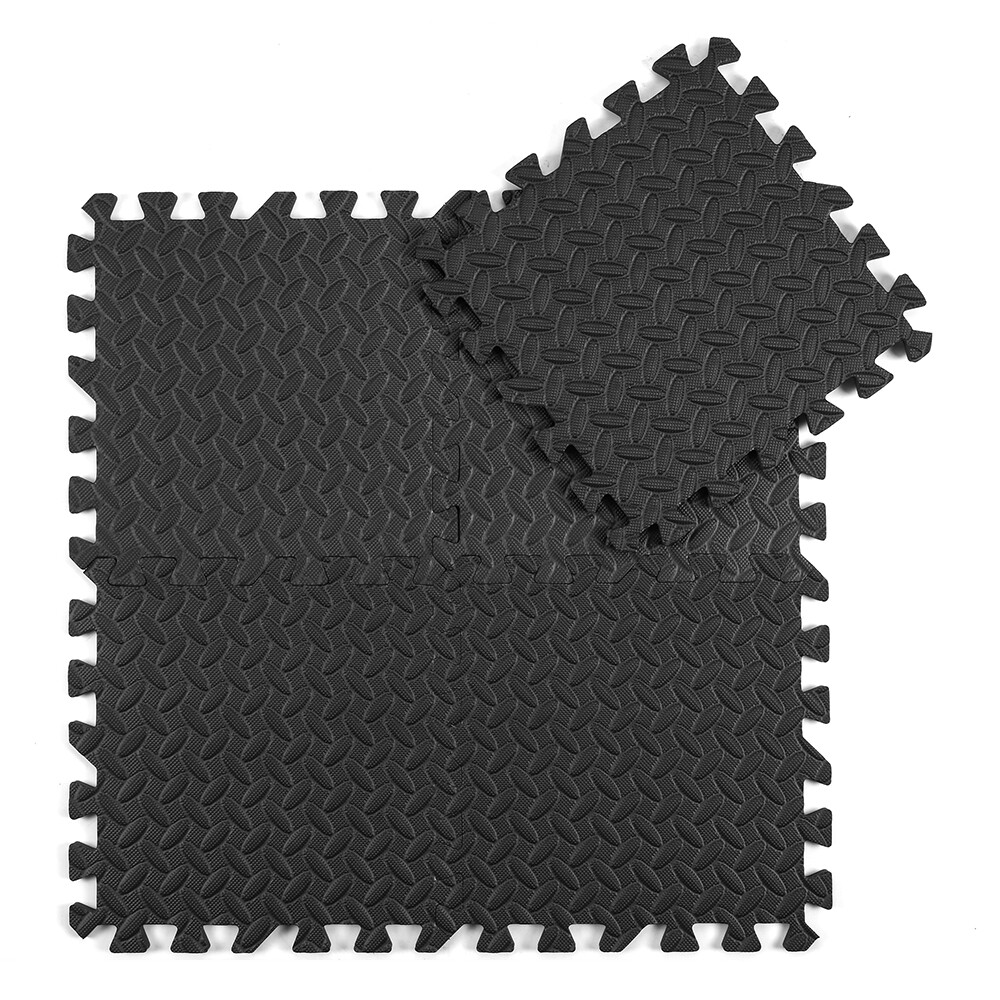 Extra Thick Gym Flooring Interlocking Floor Mats Tiles EVA Soft Foam ...