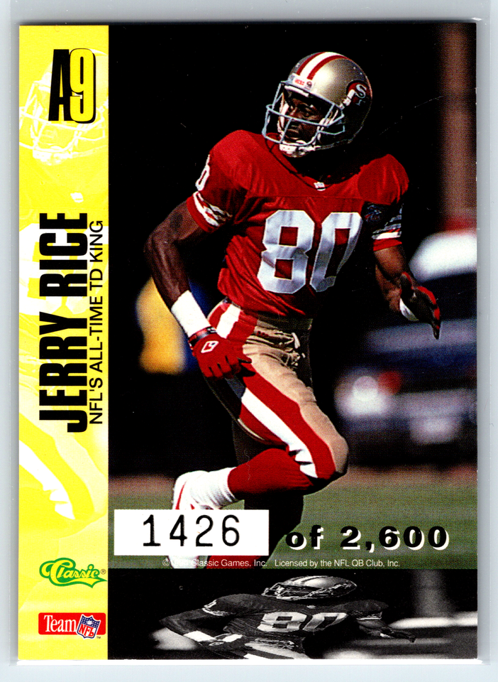 Jerry Rice 1994 Images All-Pro SN2600 #A9 San Francisco 49ers | eBay