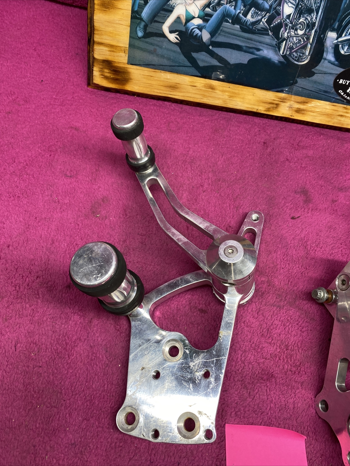 Harley Chopper Forward Control Parts Set Ness Kuryakyn Billet Brake ...