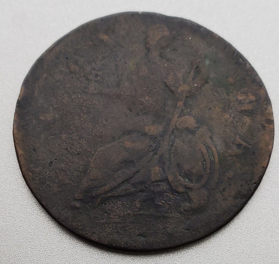 1787 Vermont Britannia Copper 1/2p Colonial Rare Coin Vf / Xf | eBay