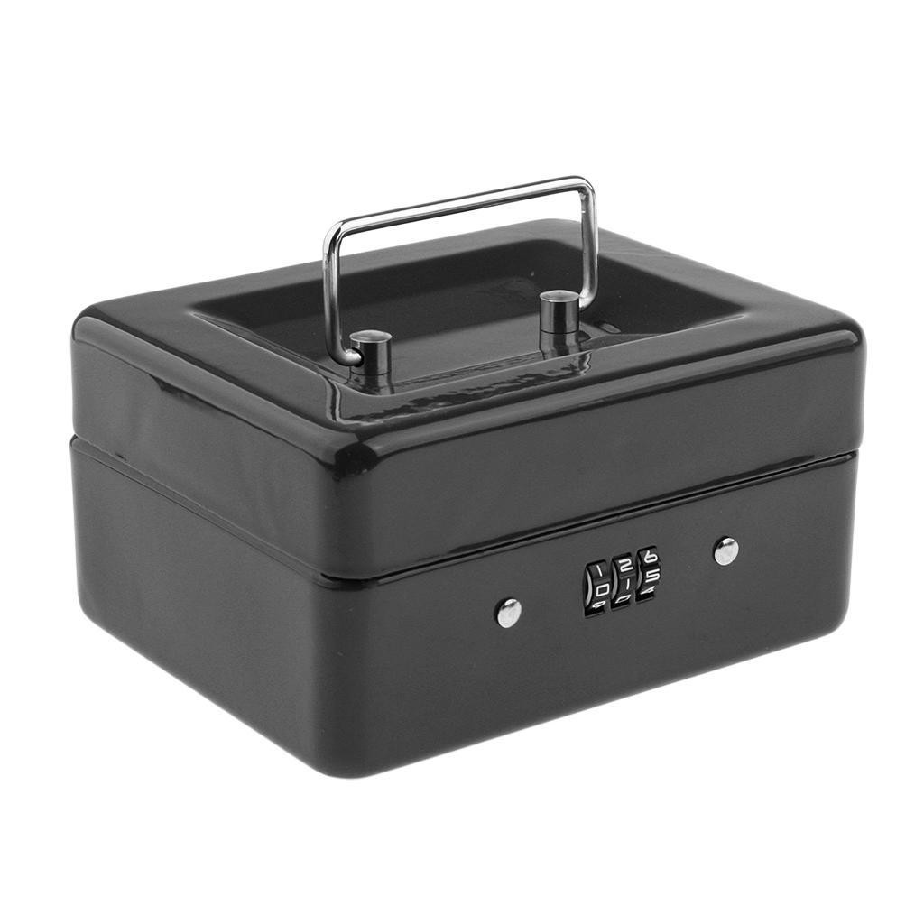 Mini Portable Steel Locking Box Security Storage Coin Check | eBay UK