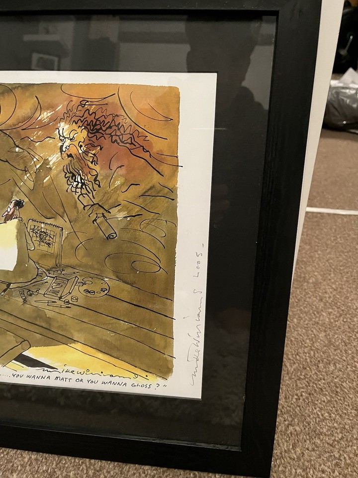 Original Mike Williams Cartoon Illustrator Signed Art Work 2005 “Matt ...