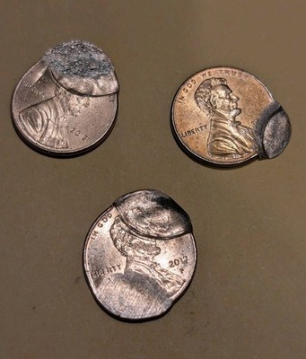 3 Coins Restruck Or Damaged | eBay