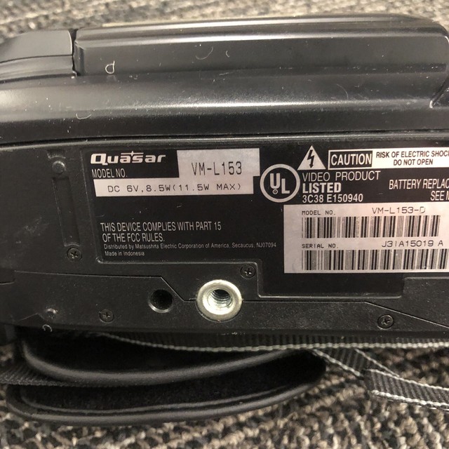 Quasar VM-L153 VHS-C Analog Camcorder for sale online | eBay