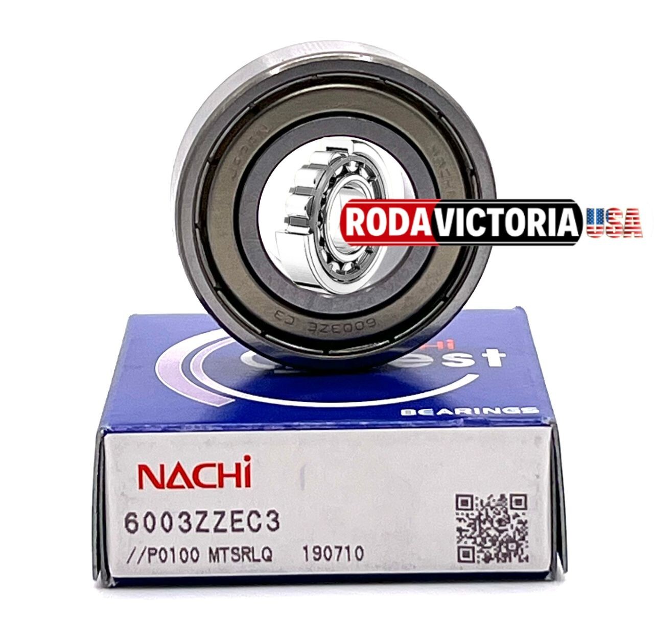 NACHI 6003 ZZ DEEP GROOVE BALL BEARING, METAL SHIELDED 17x35x10 6003 2Z ...