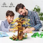 4 in 1 Tree House Building Set, 1157PCS Flowers Treehouse Building ...