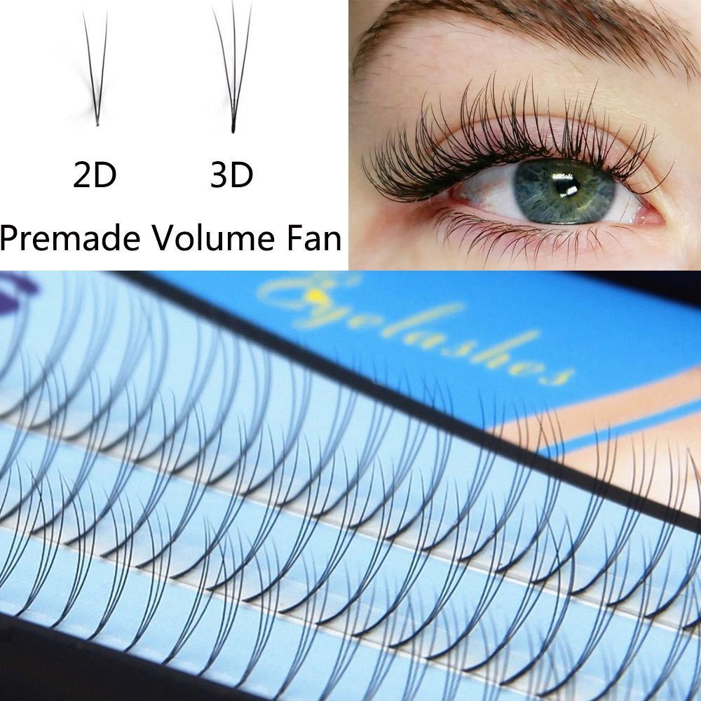 Individual Eyelashes Extension False Eyelashes 2D 3D Volume Fan Faux Mink Hair | eBay Australia