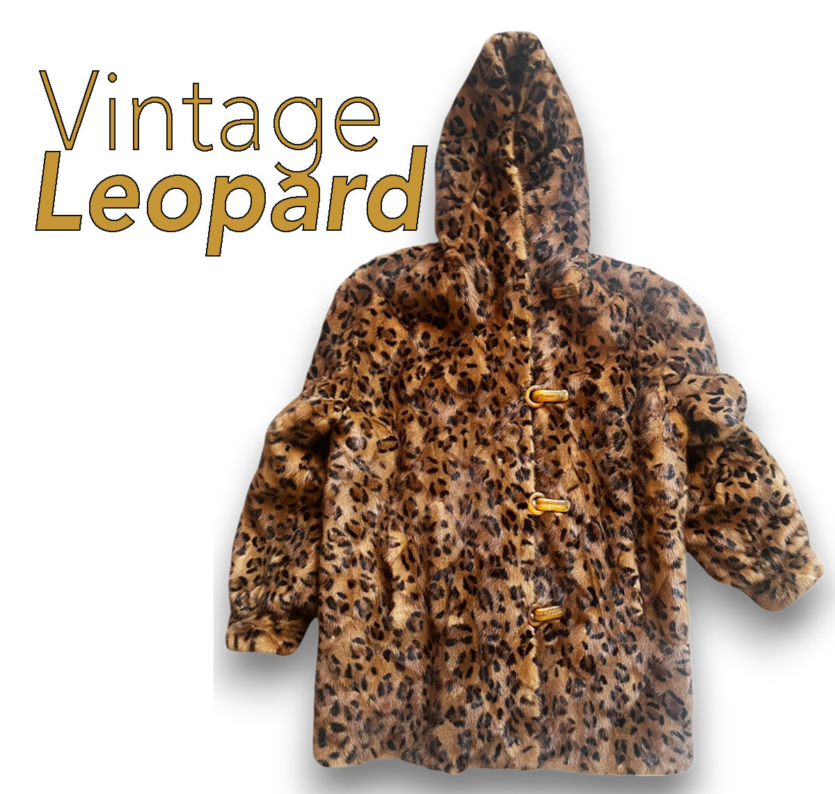 Vintage Leopard Print Dyed Mink Fur Jacket, Size 12 - Gem