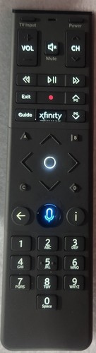 Xfinity Remote - Comcast Remote Control XR15 v2-UQ Wedge Gray Voice ...
