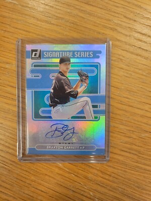 2021 Panini Donruss Signature Series Braxton Garrett Autograph Miami ...