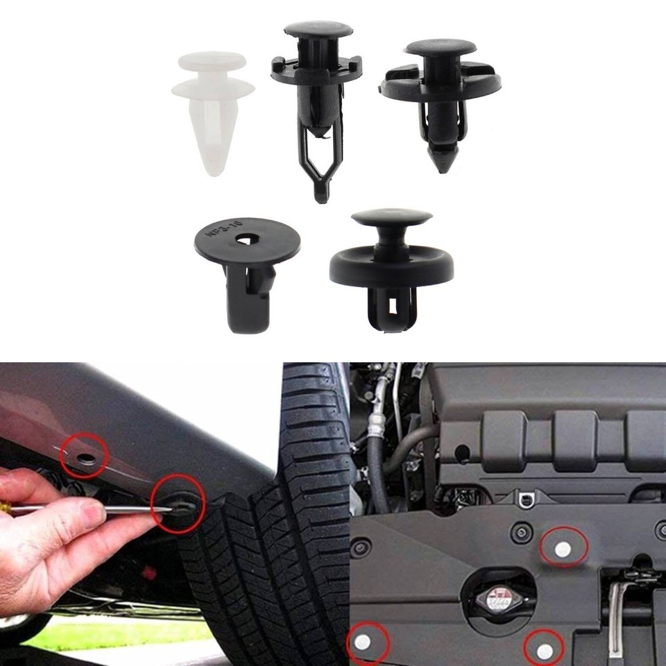 100x For TOYOTA Car Trim Panel Clips Bumper Fender Pin Rivet 7 8 9mm ...
