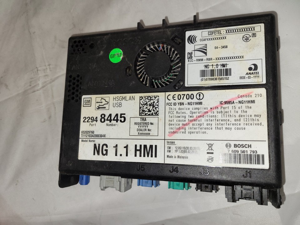 OEM 14-16 CHEVROLET GMC CADILLAC Multimedia Control Module HMI 22948445 ...