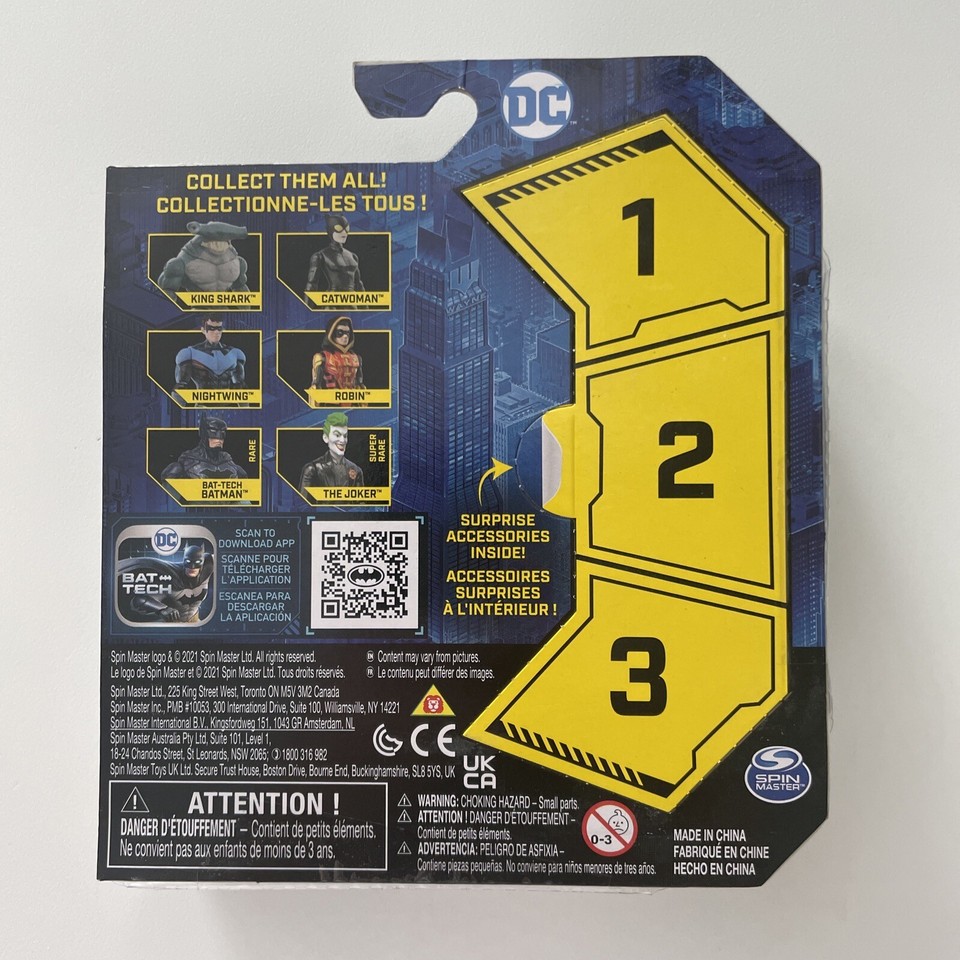 DC Spin Master Batman Hero Action Figure With 3 Surprise Accessories ...