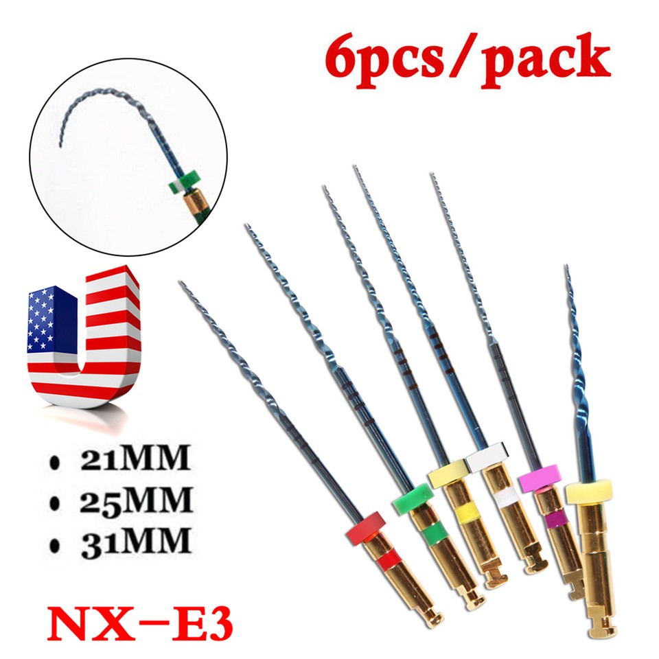 Dental Endo Rotary File Root Canal Curval File Endodontic NITI tip 21 ...