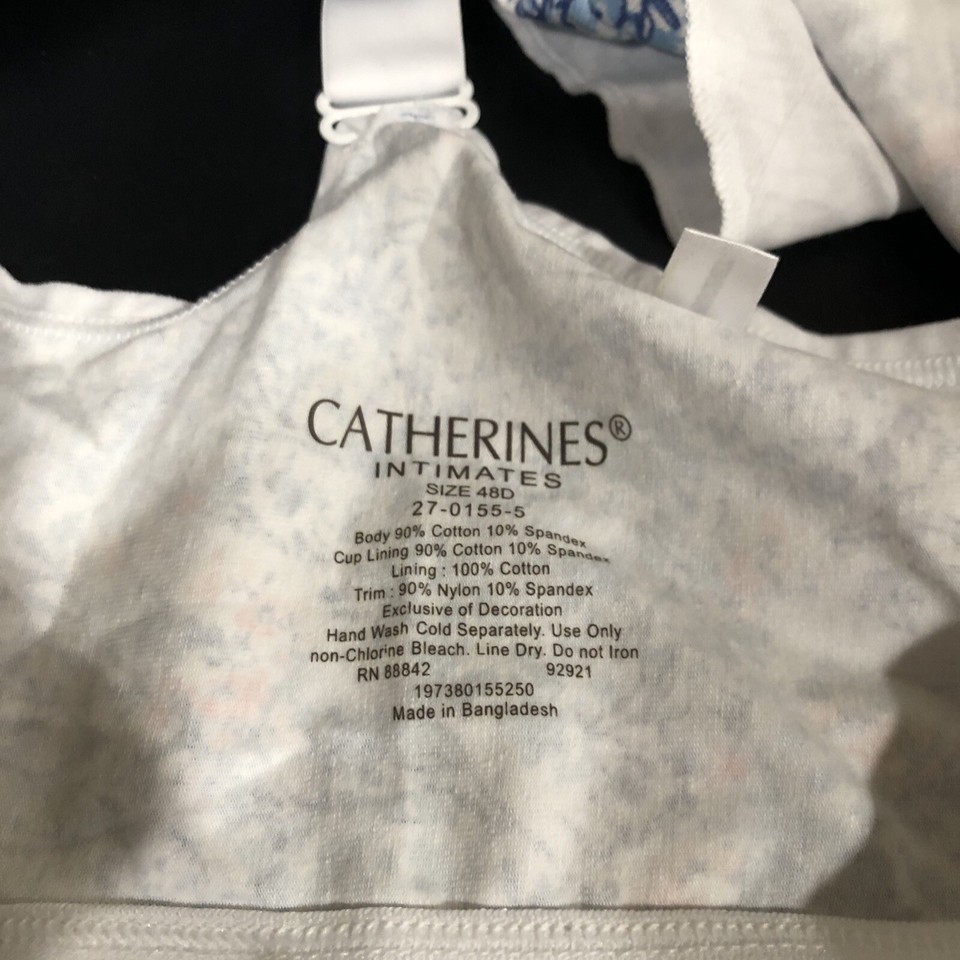 Catherines Intimates Women's Wireless Front-Close Bra Size 48D | eBay