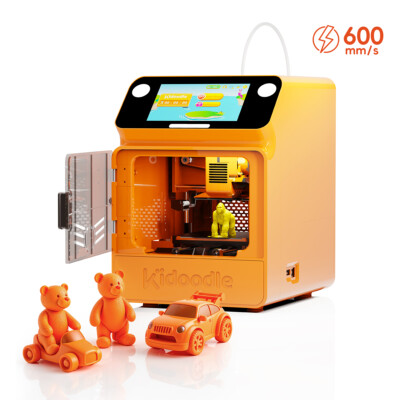 Kidoodle Mini 3D Printer for Kids Beginner, 600mm/s High Speed Printing ...