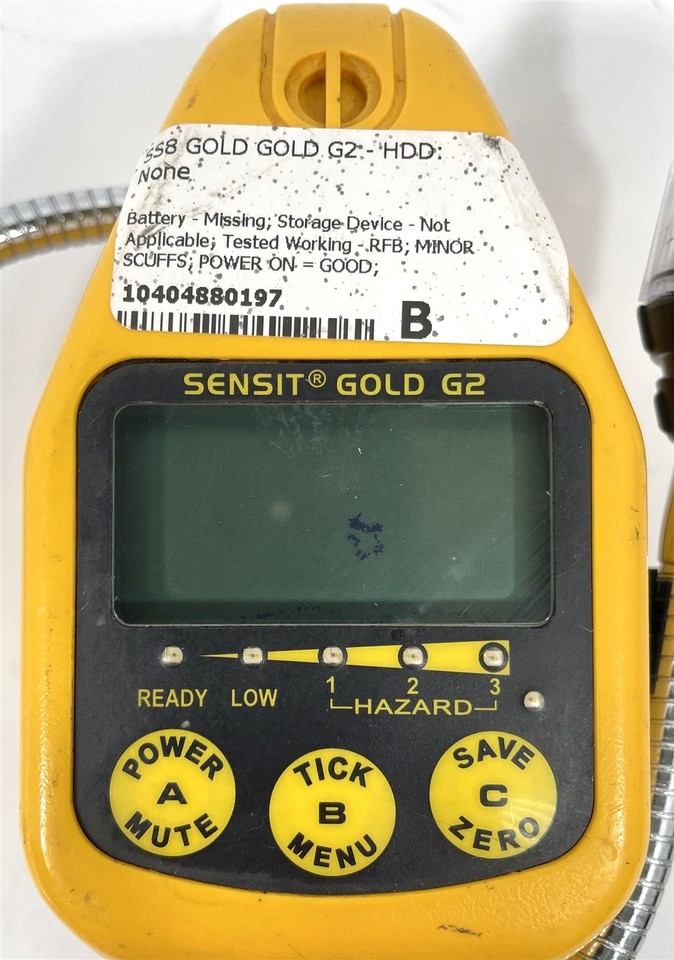 SENSIT Gold G2 Combustible Gas Leak Detector 911-00000-52/55 Tested ...