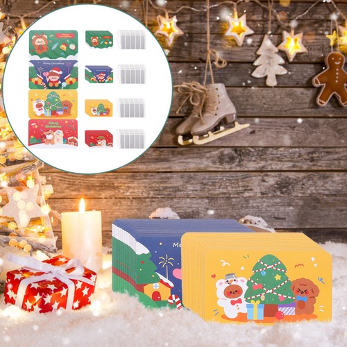 1 Set of Scratch Cards Creative Scratch Paper Cartoon Christmas Scratch ...