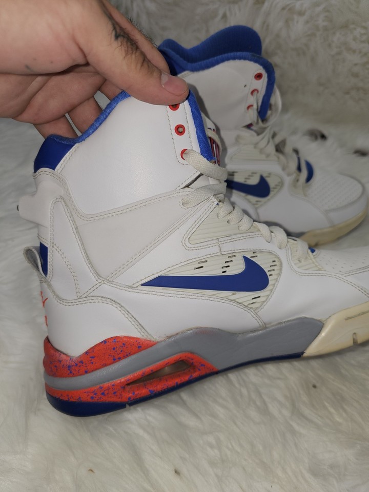 Rare NIKE 2014 AIR COMMAND FORCE 76ers 684715-101 ULTRAMARINE Size 9.5 ...