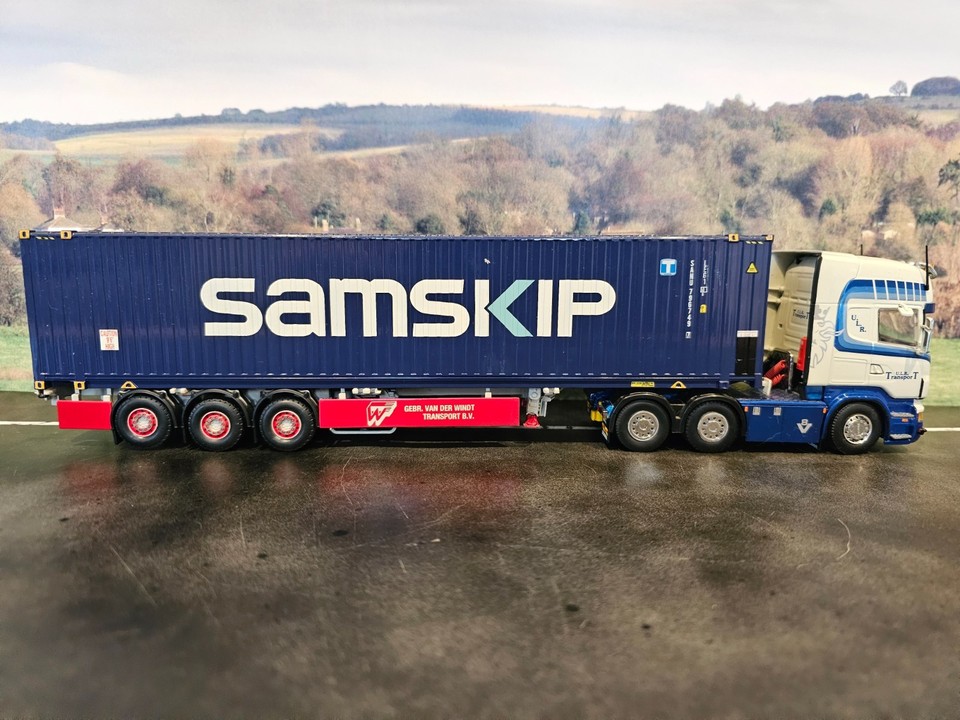 Samskip code 3 container and trailer , WSI pin 1:50 for tekno, wsi etc ...