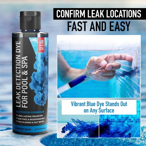 Pool Leak Detection Dye Kit - with 2 Precision Applicators - Made in ...