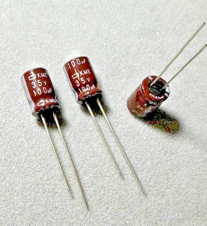 12X - 100uF @ 35V 105° Electrolytic Capacitor - (Chemi-Con) AUDIO /AMP ...