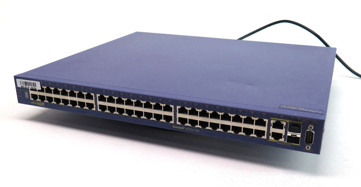 Extreme Networks Summit X250e-48p 15107 48-Port Gigabit Switch PoE | eBay