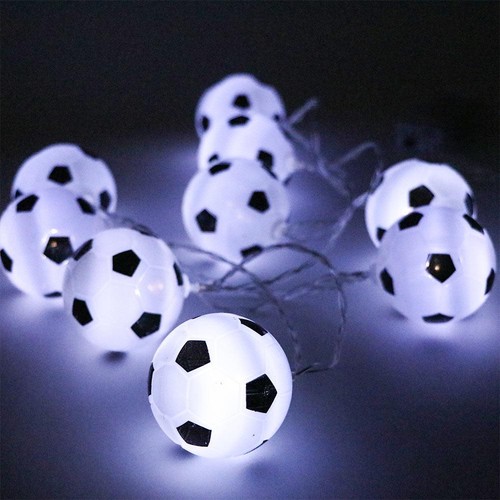 LED Soccer Balls String Decor Home Theme Party Christmas Football Fairy ...